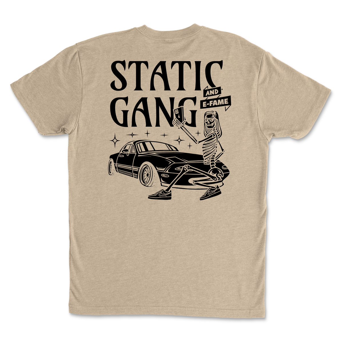 Static Gang Tee (Tan) – BasicClique